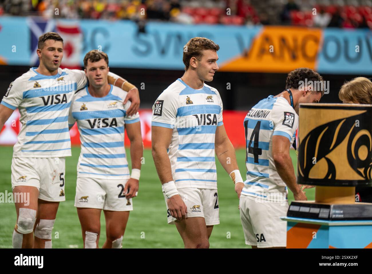 VANCOUVER, CANADA – FEBRUARY 23, 2025: Argentina rugby player SANTINO ...