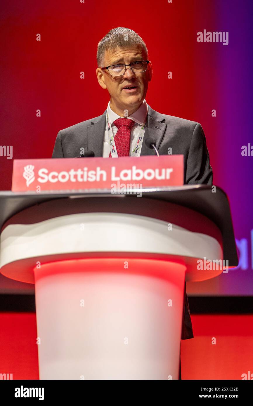 The Scottish Event Campus, Glasgow , UK. Friday 21st February 2025. Simon Macfarlane, chair of ...