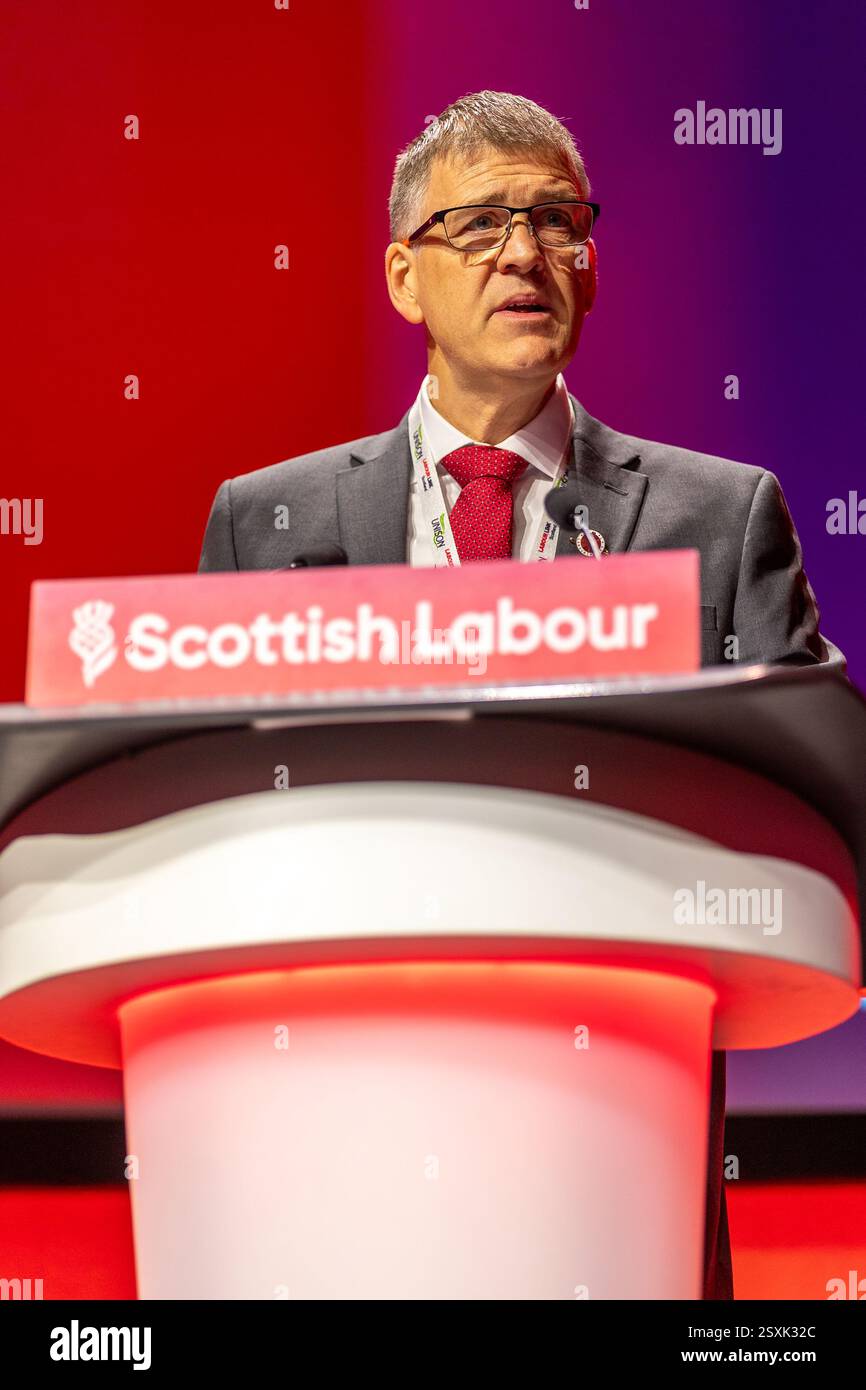 The Scottish Event Campus, Glasgow , UK. Friday 21st February 2025. Simon Macfarlane, chair of ...