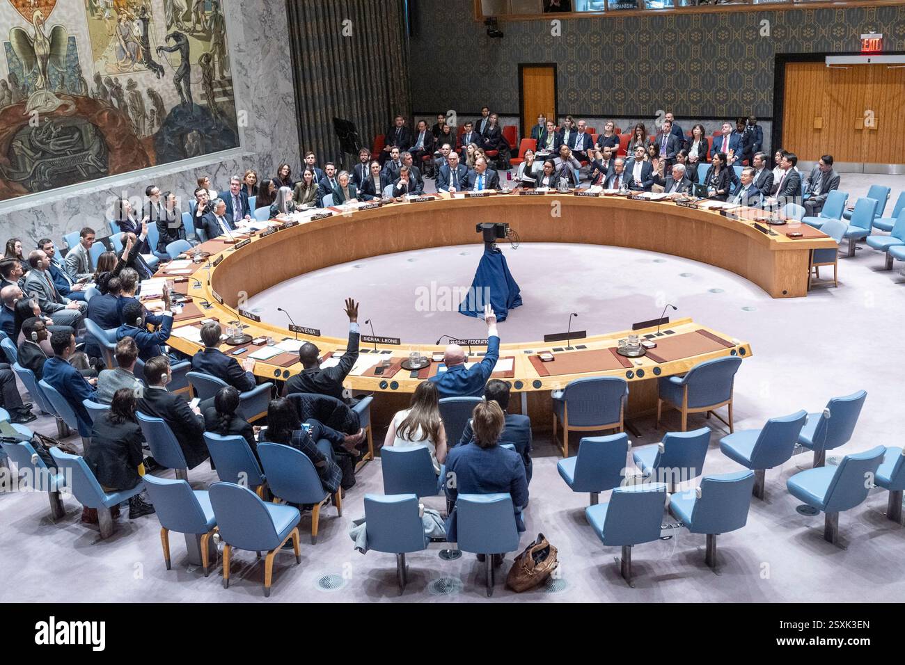 Ambassadors of United States, China, Russia, Algeria, Guyana, Republis ...