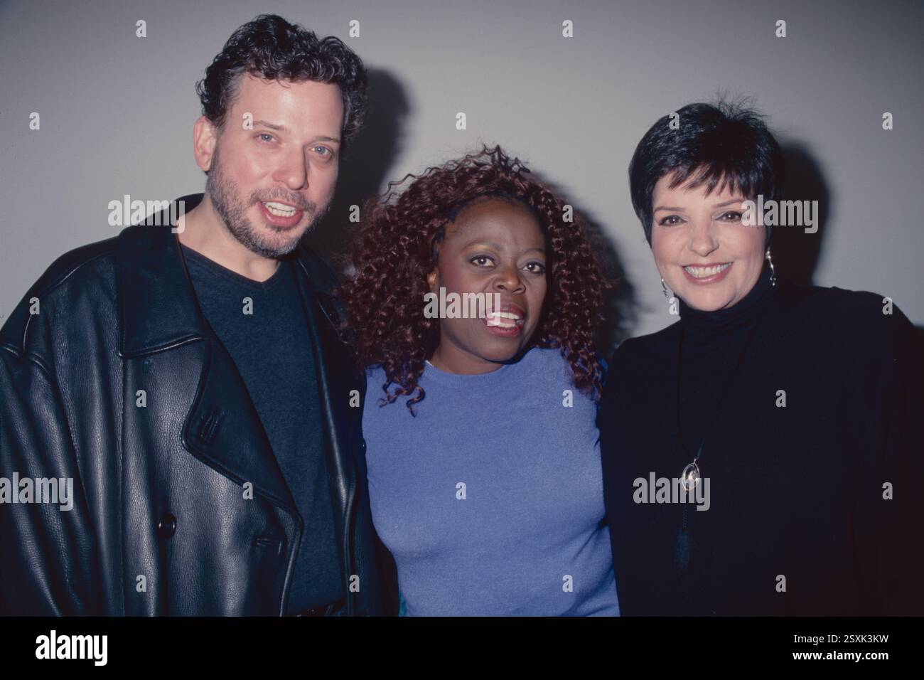 Liza Minnelli and Billy Stritch visit Lillias White backstage after a ...