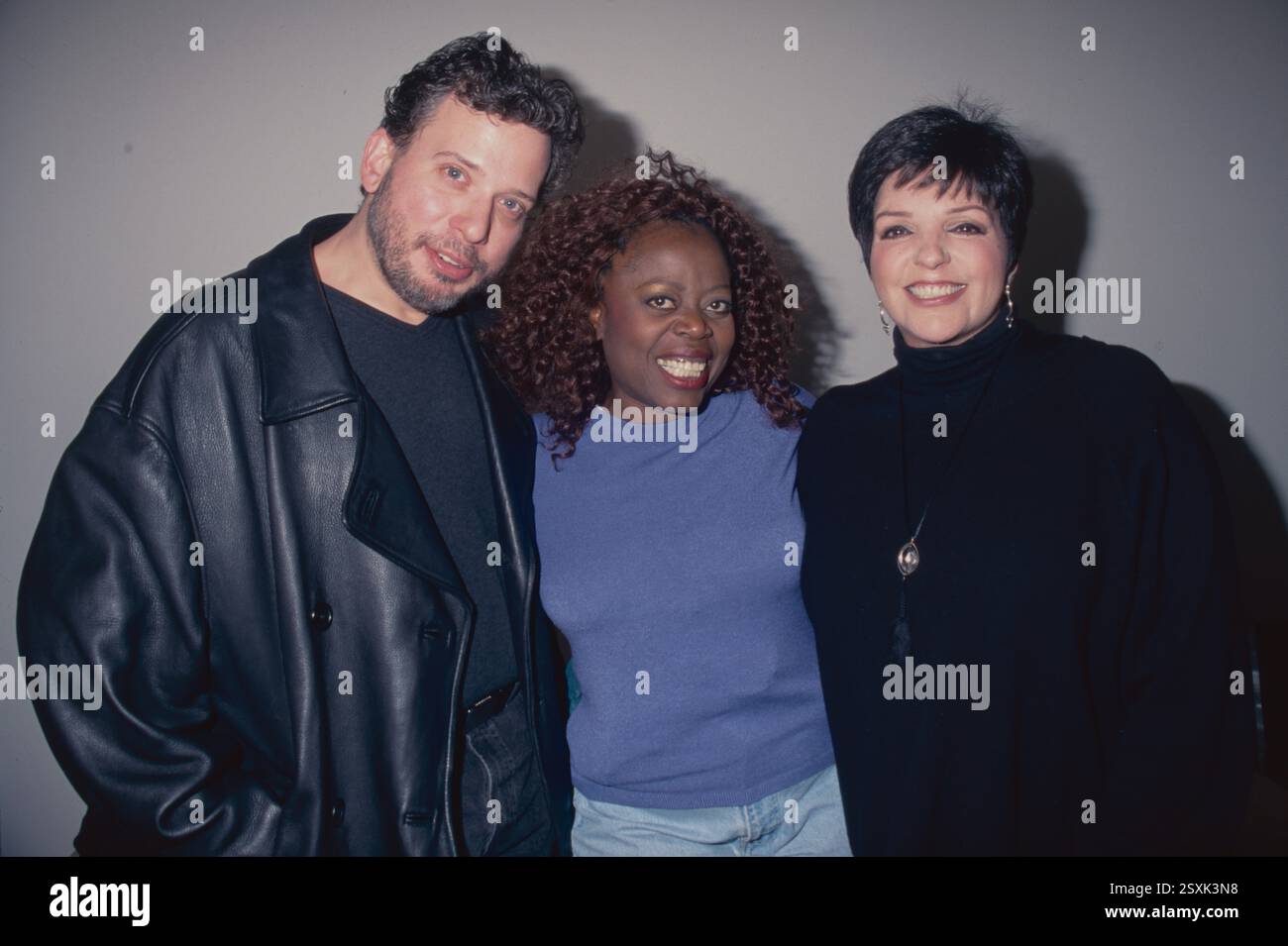 Liza Minnelli and Billy Stritch visit Lillias White backstage after a ...