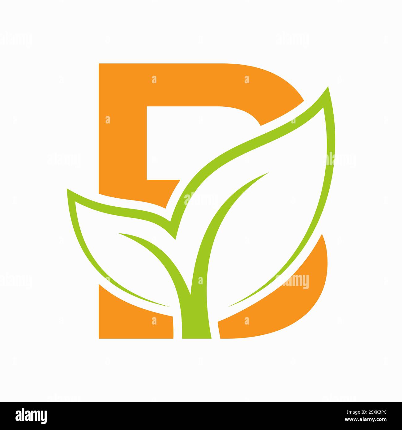 Initial Letter B Leaf Logo Concept For Eco Friendly and Organic Symbol ...