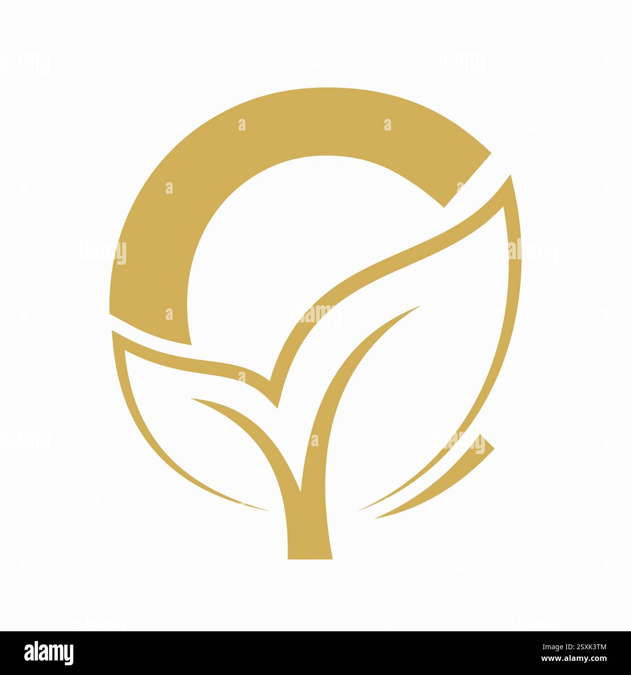 Initial Letter C Leaf Logo Concept For Eco Friendly and Organic Symbol ...