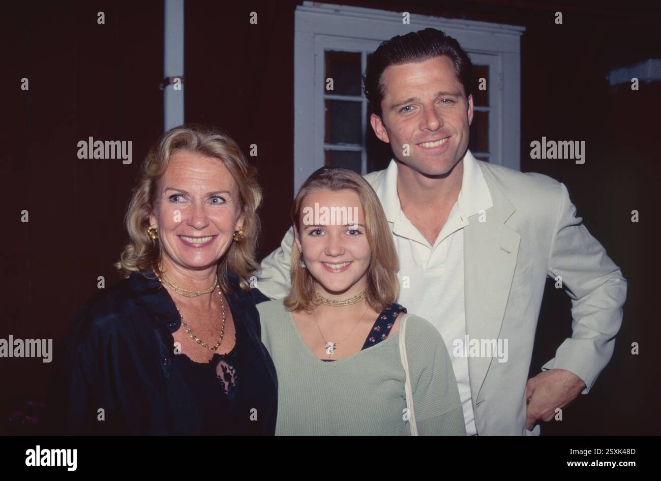Juliet Mills, daughter Melissa Caulfield and Maxwell Caulfield attend ...