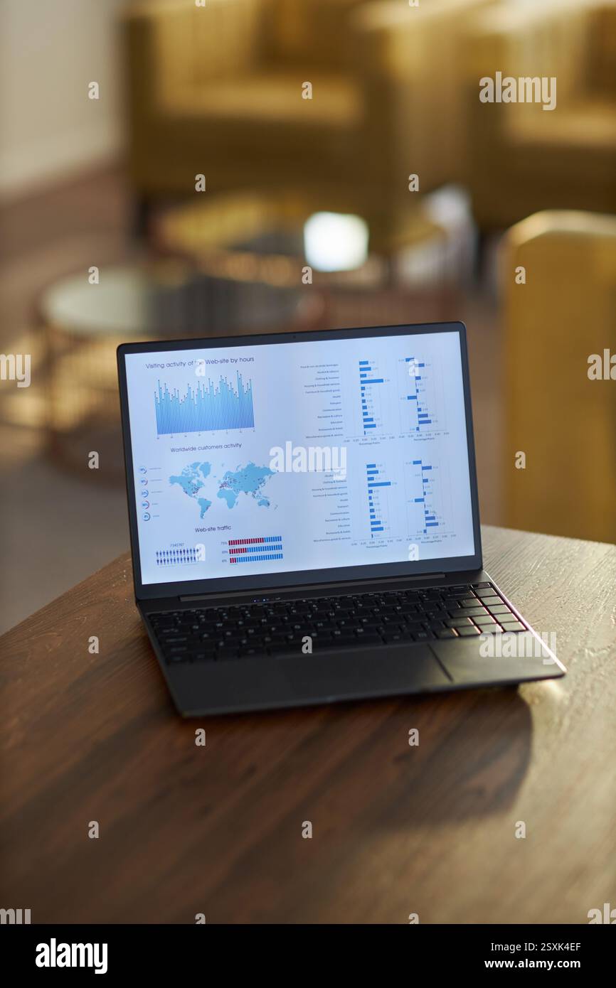 Displaying data analytics graphs digital hi-res stock photography and ...
