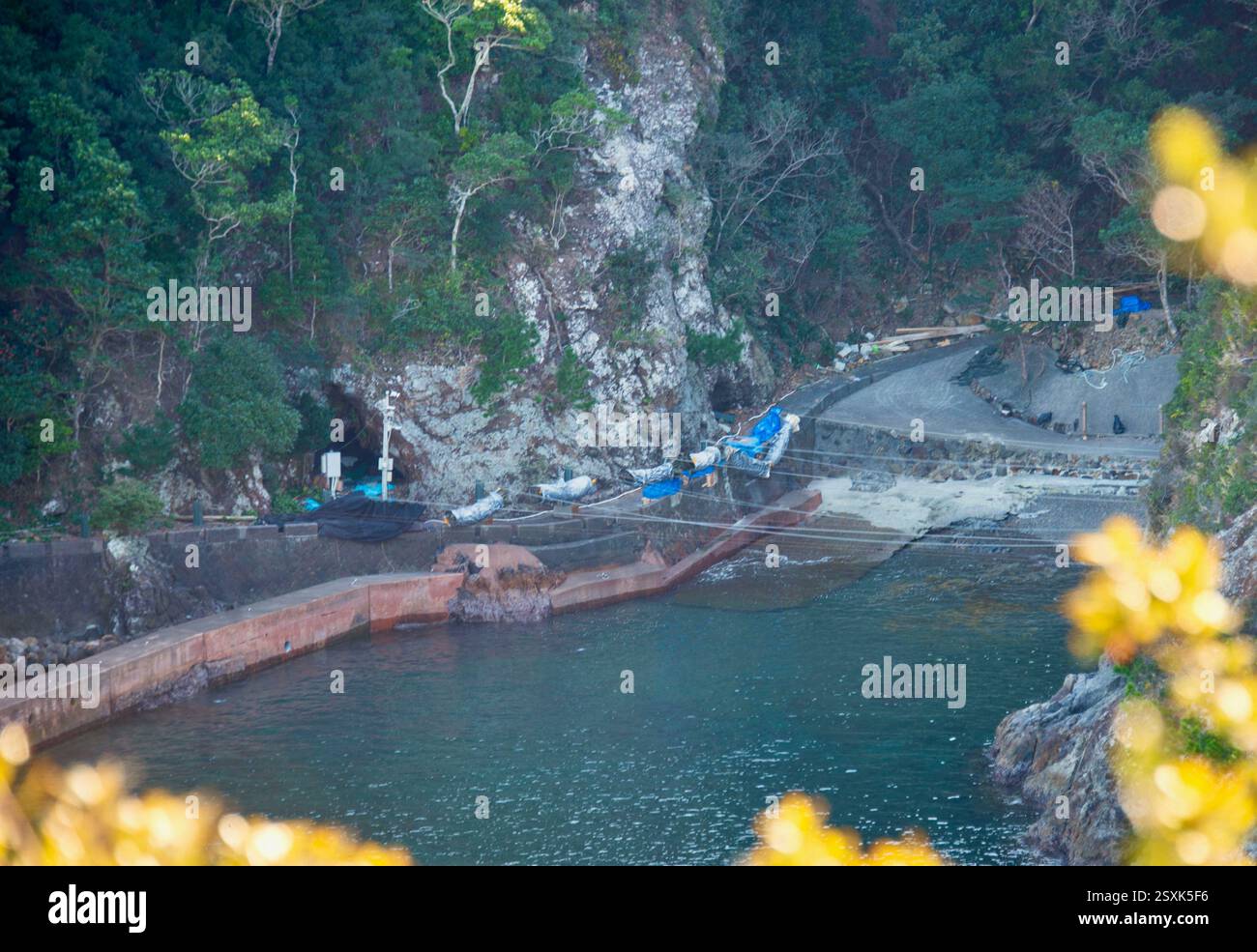 Photo shows the coastal town of Taiji in Wakayama Prefecture, Japan ...