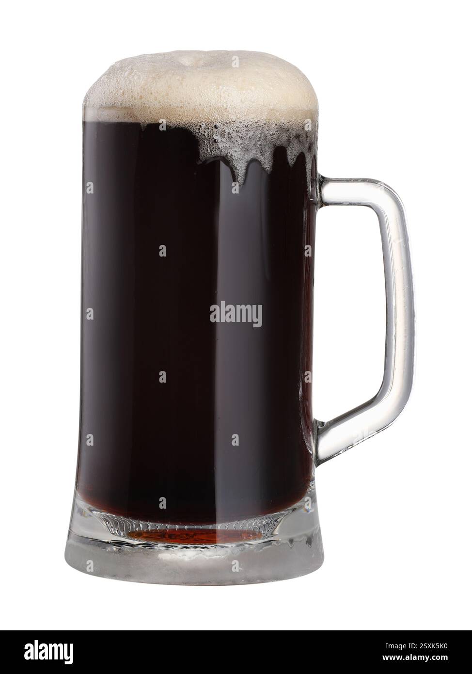 Full mug of beer isolated on white Stock Photo - Alamy