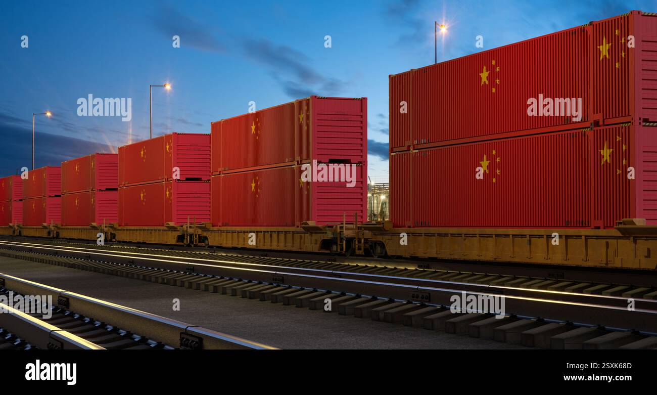 China rail logistics hi-res stock photography and images - Alamy