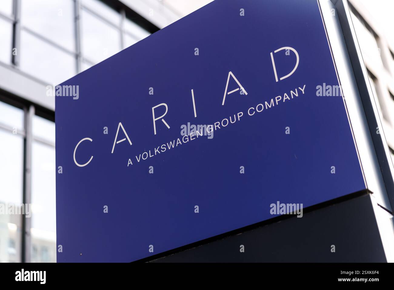 Munich, Germany. 24th Feb, 2025. The logo of Cariad SE, the automotive software brand in the ...