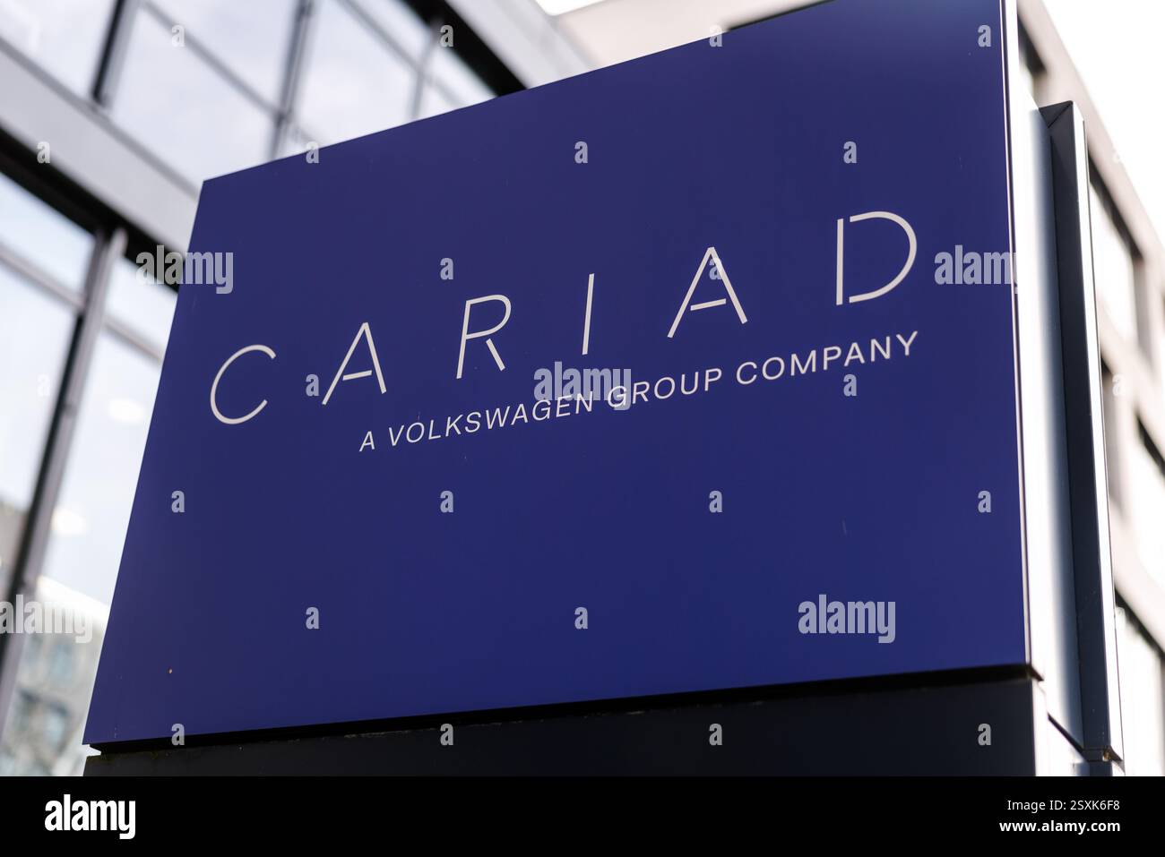 Munich, Germany. 24th Feb, 2025. The logo of Cariad SE, the automotive software brand in the ...