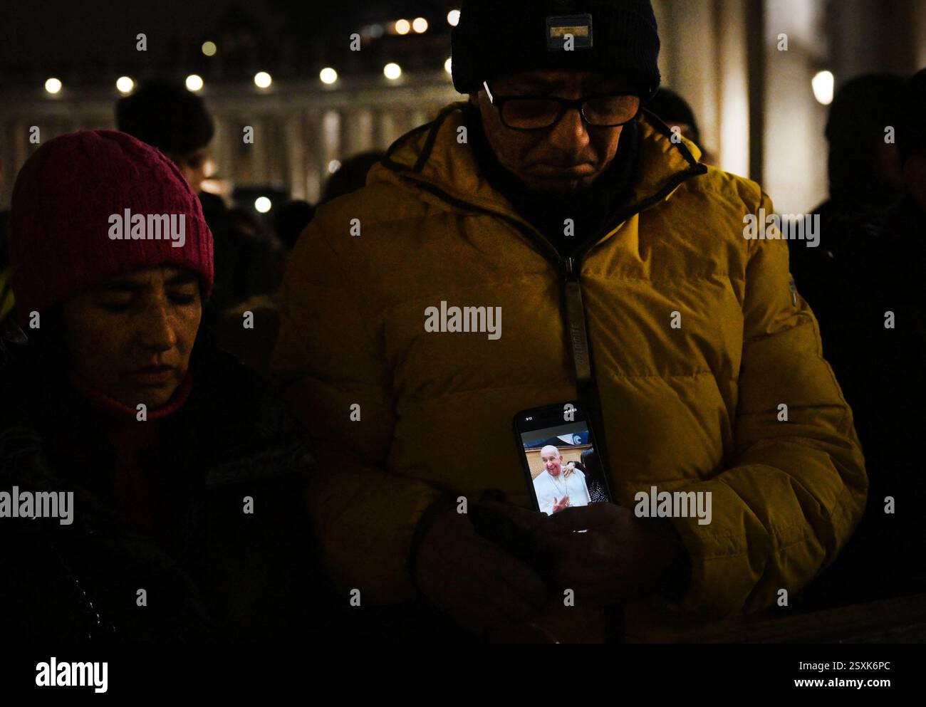 Faithful attend a nightly rosary prayer led by Vatican's Secretary of ...