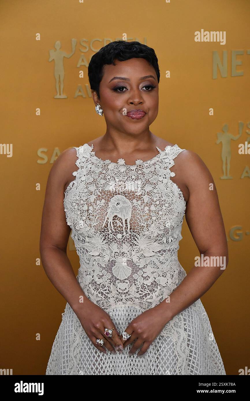 Quinta Brunson attends the 31st Annual Screen Actors Guild Awards at ...
