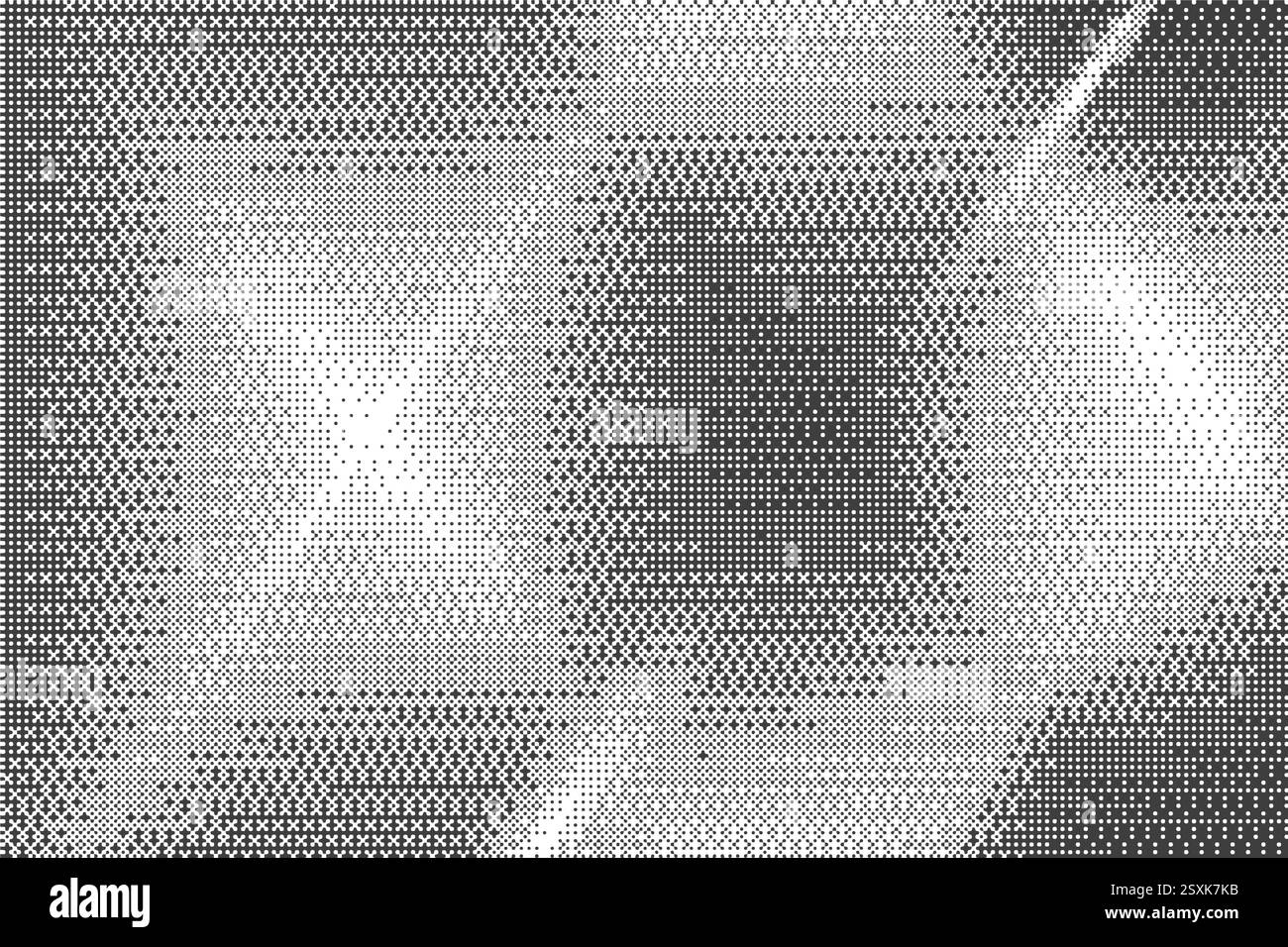 Bitmap Pattern With Pixel Texture Dotted Gradient Retro Vector