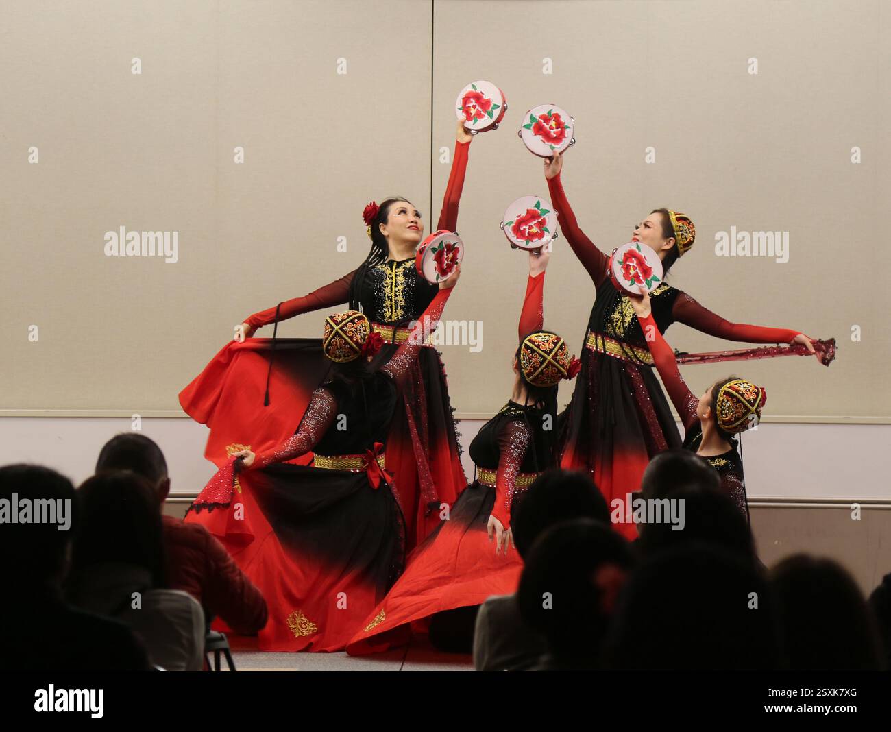 Tokyo, Japan.24th February 2025. A traditional dance performance is ...