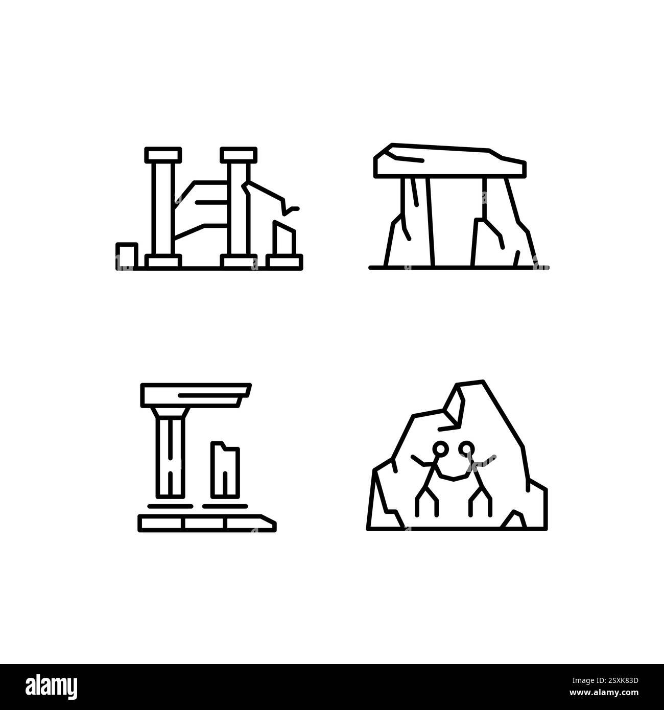 Antique Icons Set Stock Vector Image & Art - Alamy