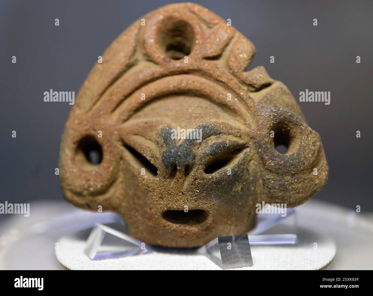 Photo shows pottery objects dating back to the Jomon era (14000-300 BCE ...