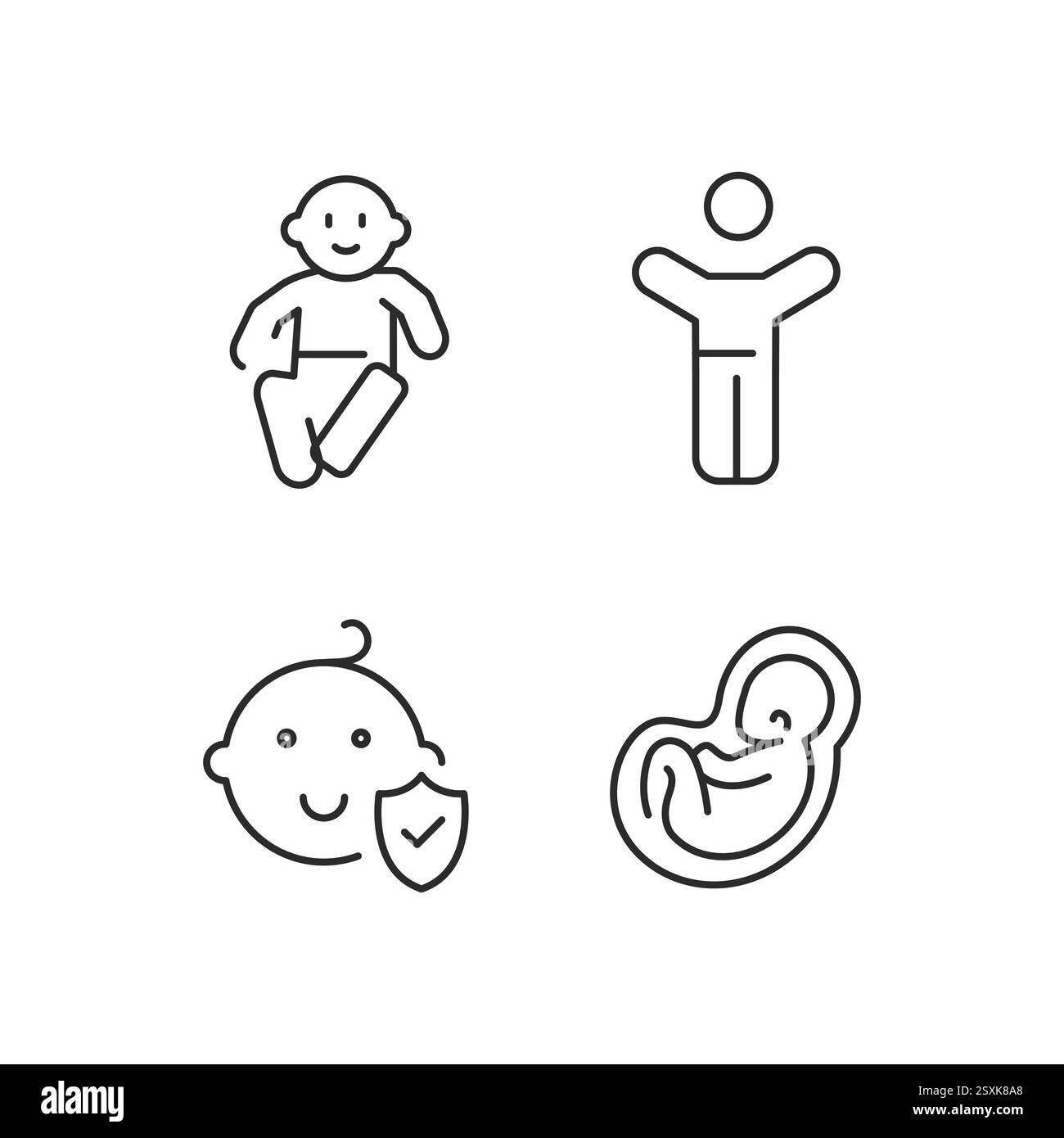 Baby Icons Set Stock Vector Image & Art - Alamy