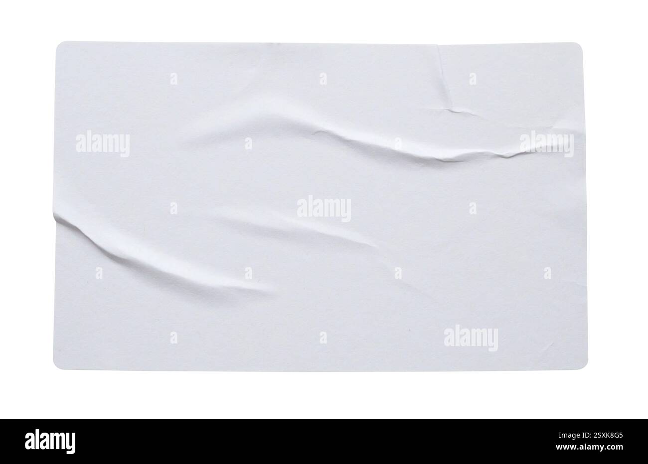 Blank paper sticker label texture isolated on white background Stock ...