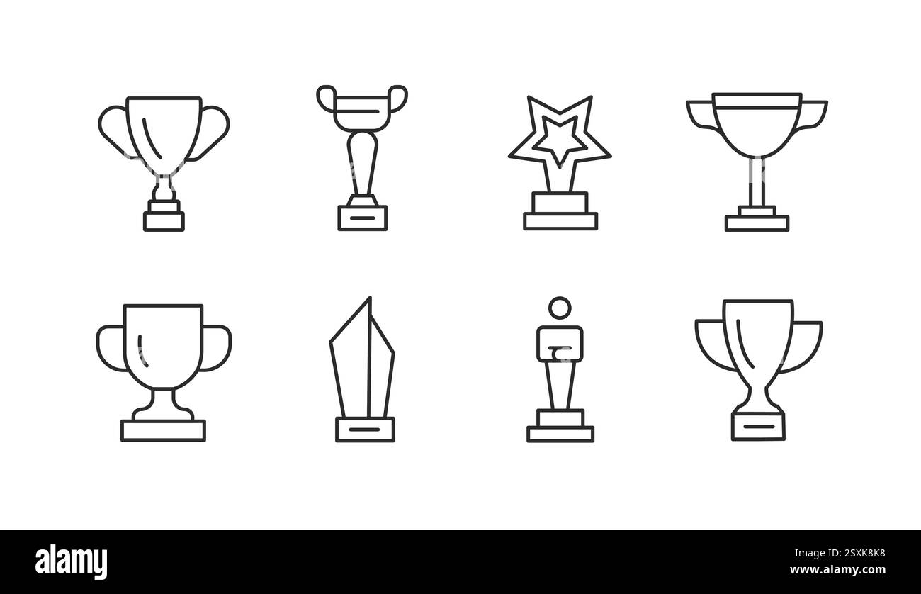 Awards Icons Set Stock Vector Image & Art - Alamy