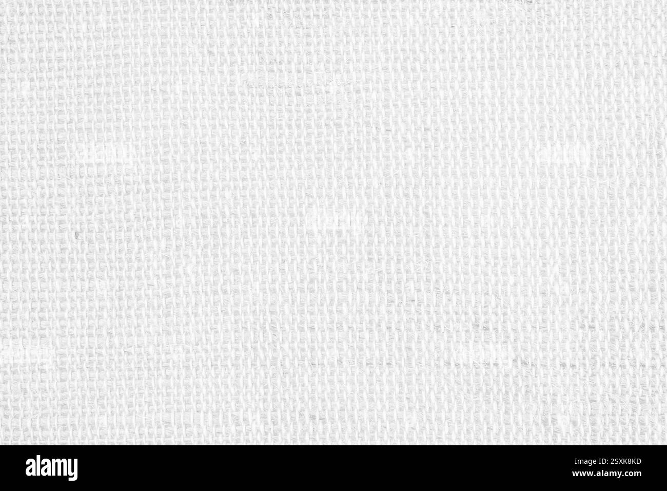 White linen canvas fabric texture background Stock Photo - Alamy