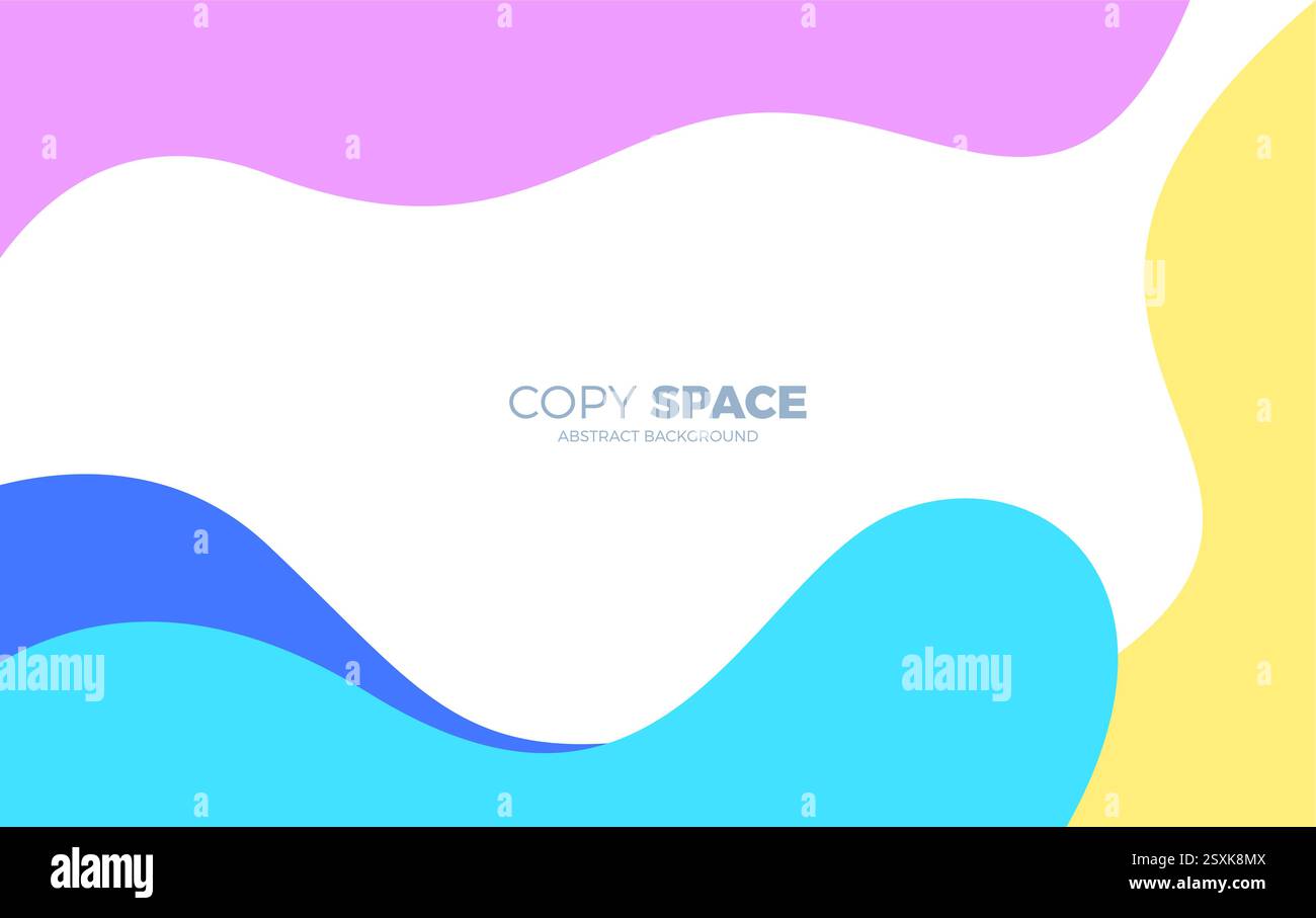 Colorful fluid shape background design. Minimalist curve banner. Simple ...
