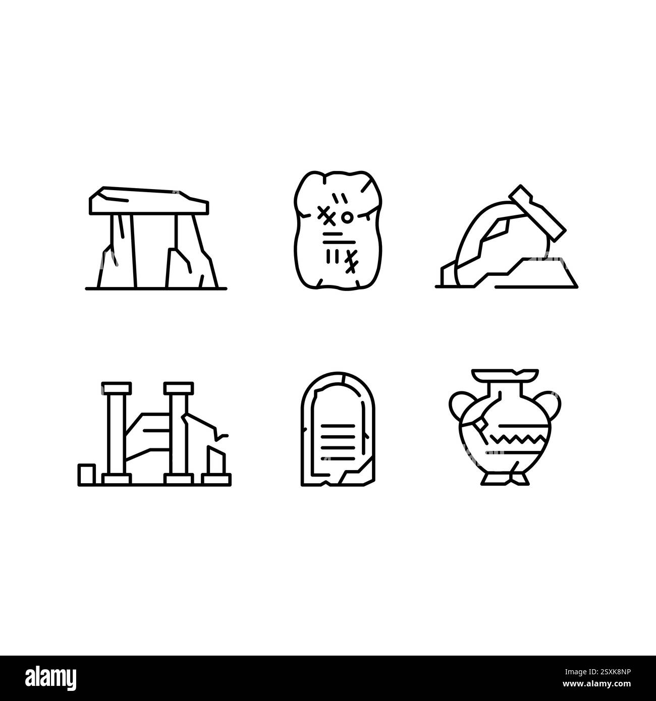 Antique Icons Set Stock Vector Image & Art - Alamy