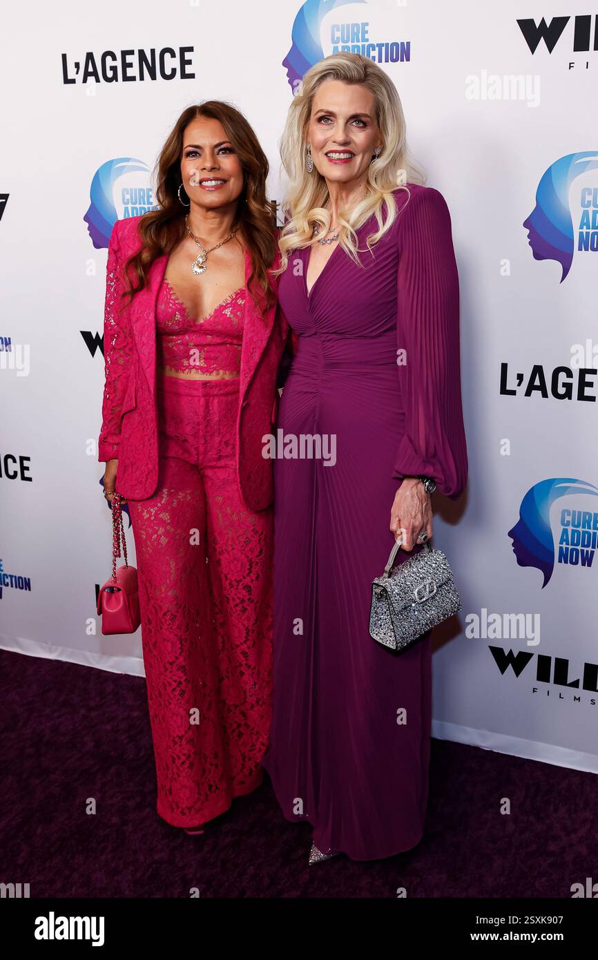Lisa Vidal and Nancy Davis attend the arrivals of Cure Addiction Now’s ...