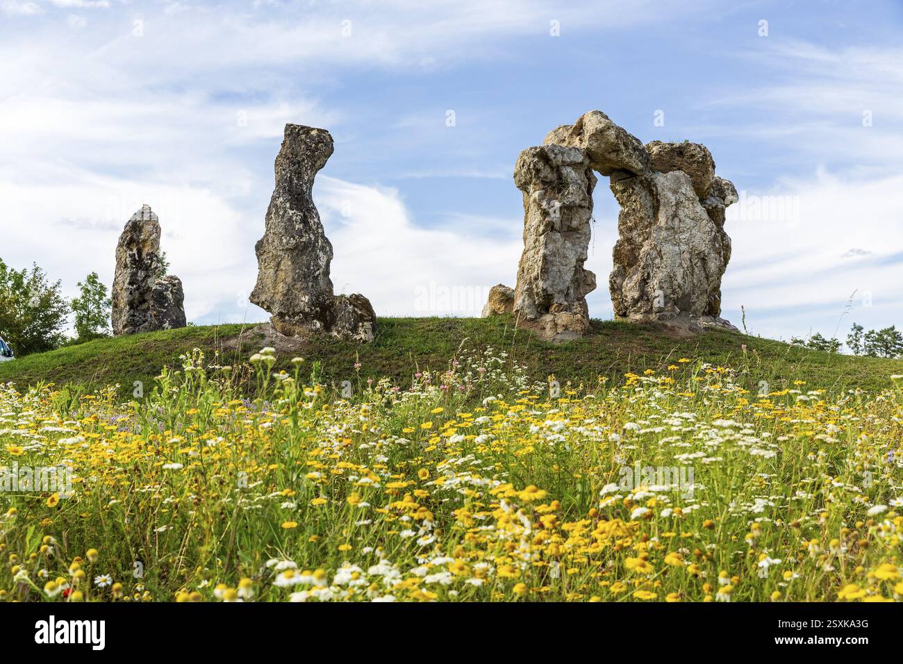 Tiefenpoelzer Stonehenge, scaled-down replica of the famous English ...