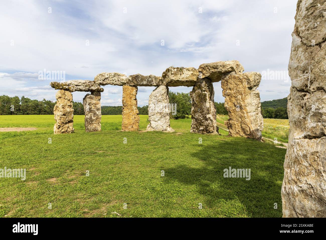 Tiefenpoelzer Stonehenge, scaled-down replica of the famous English ...