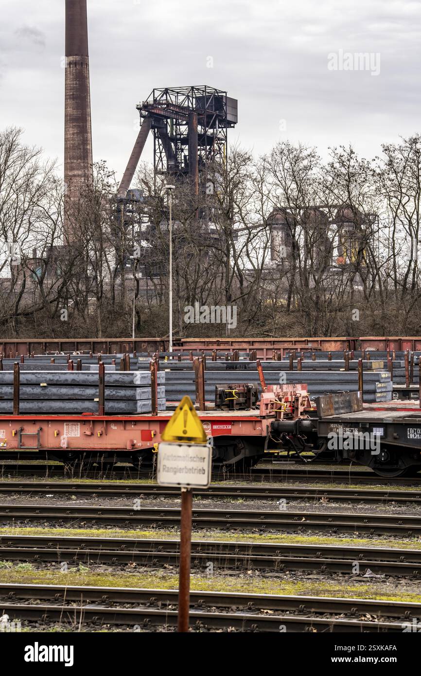 Huettenwerke Krupp-Mannesmann, HKM in Duisburg, blast furnace B ...