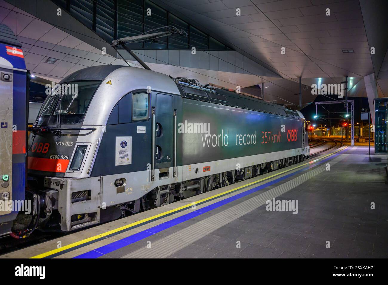 vienna, austria, 24 feb 2025, world record locomotive taurus 2016 025 ...