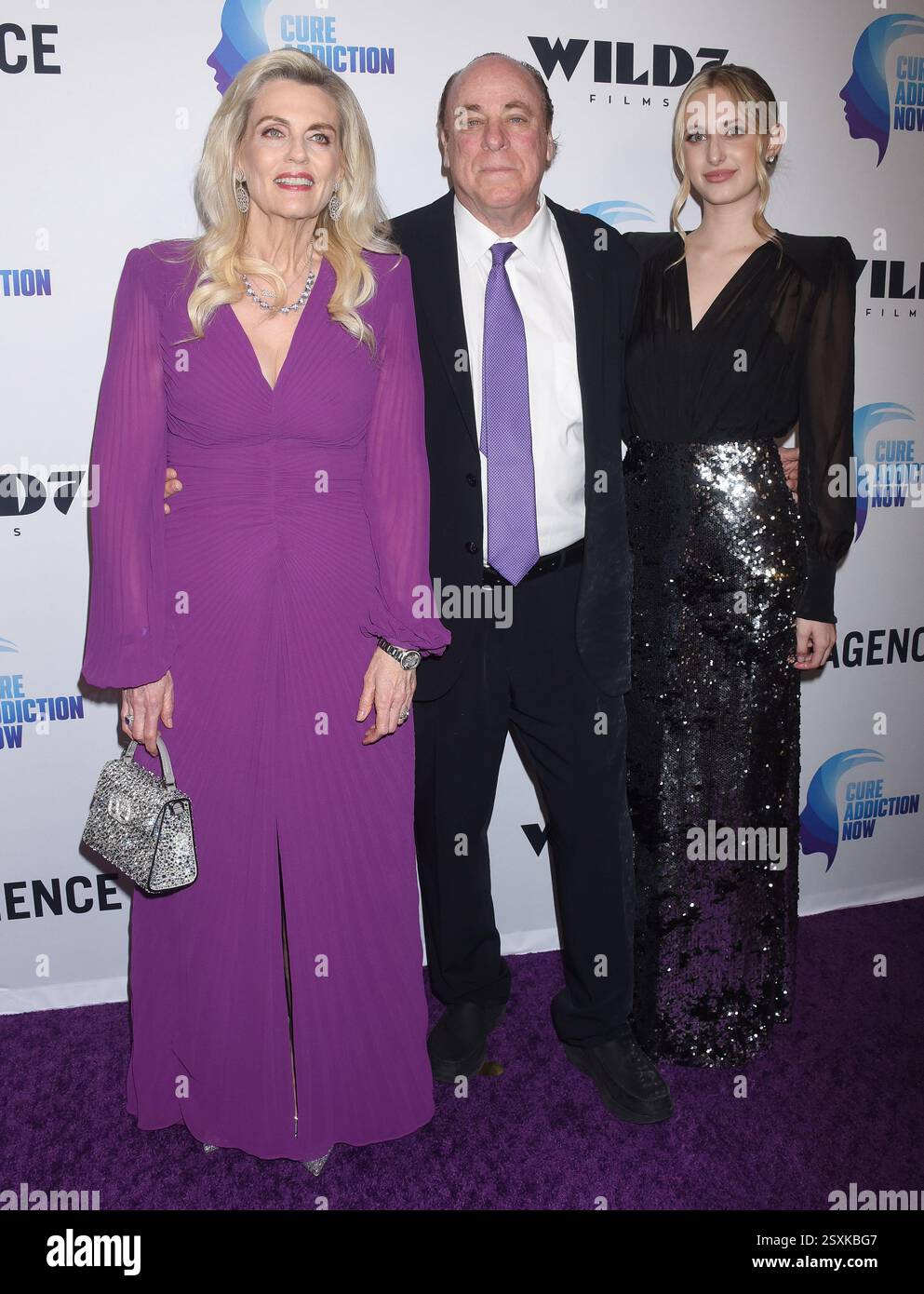 Nancy Davis, Ken Rickel and Isabella Rickel arriving to the Cure ...