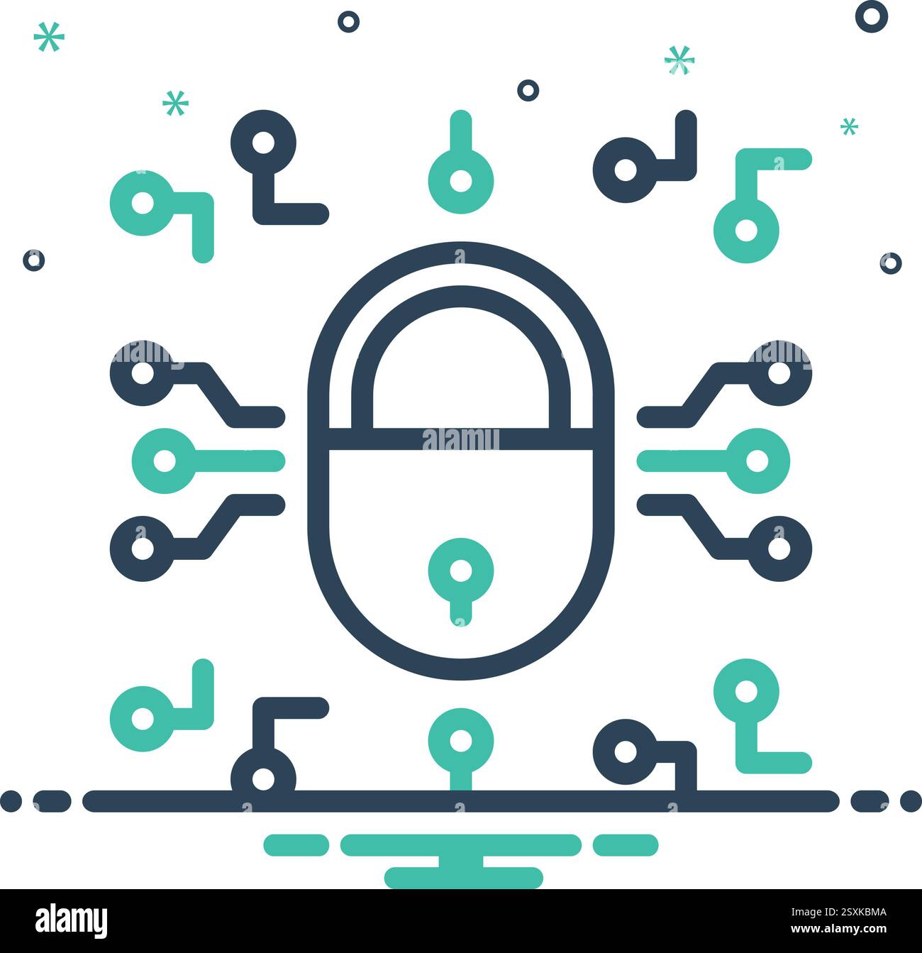 Icon encryption tech Cut Out Stock Images & Pictures - Alamy