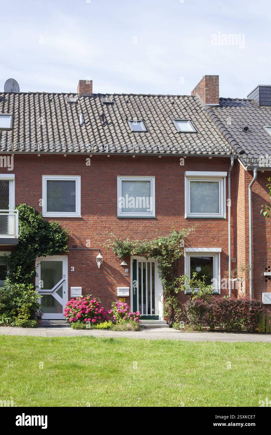 Brick residential building, Bremen, Germany, Europe Stock Photo - Alamy
