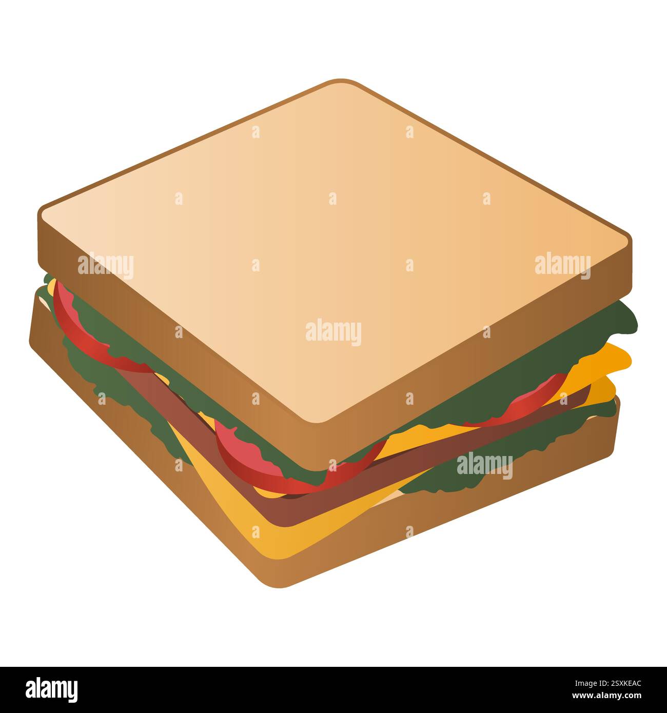 Delicious Fast Food Sandwich Vector. Lunch Sandwich Element. Sandwich ...