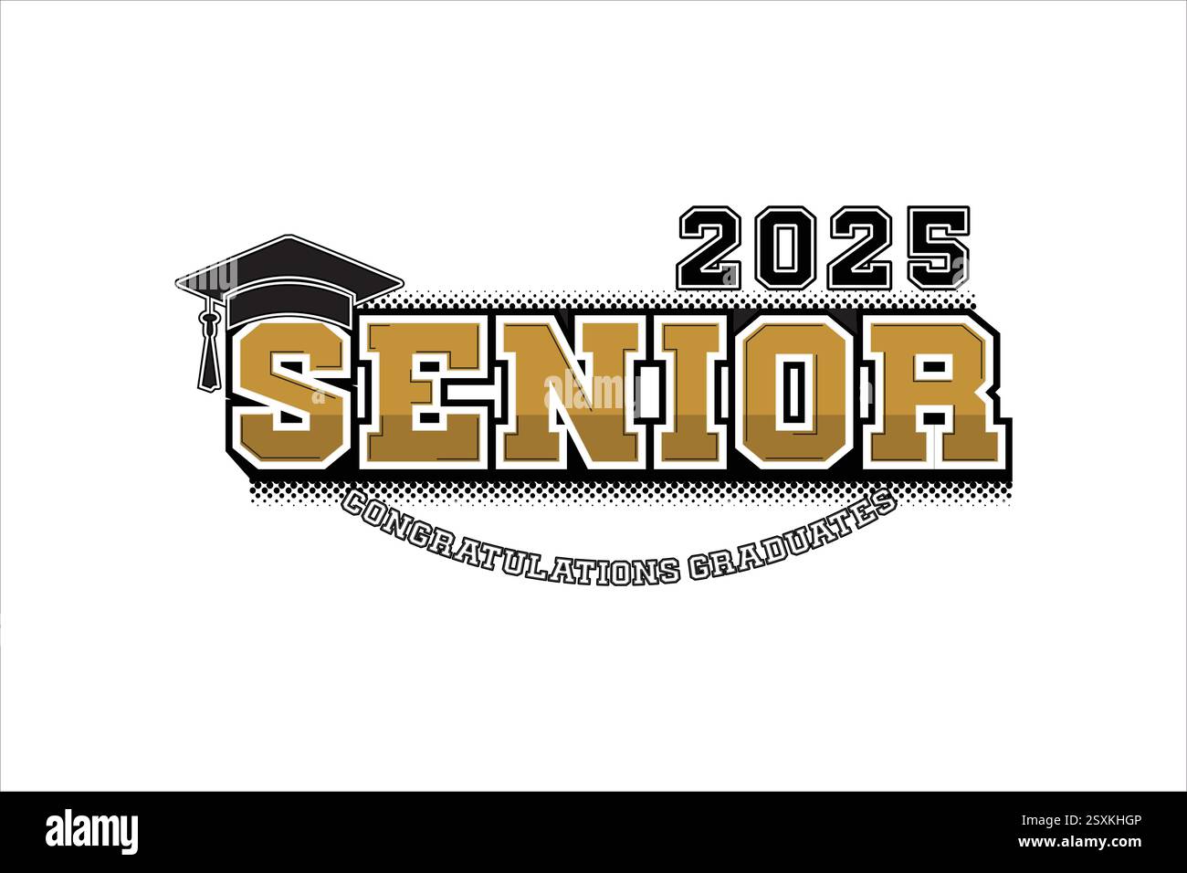 Senior 2025 Clip Art - Graduation 2025 Vector and Clip Art Stock Vector ...