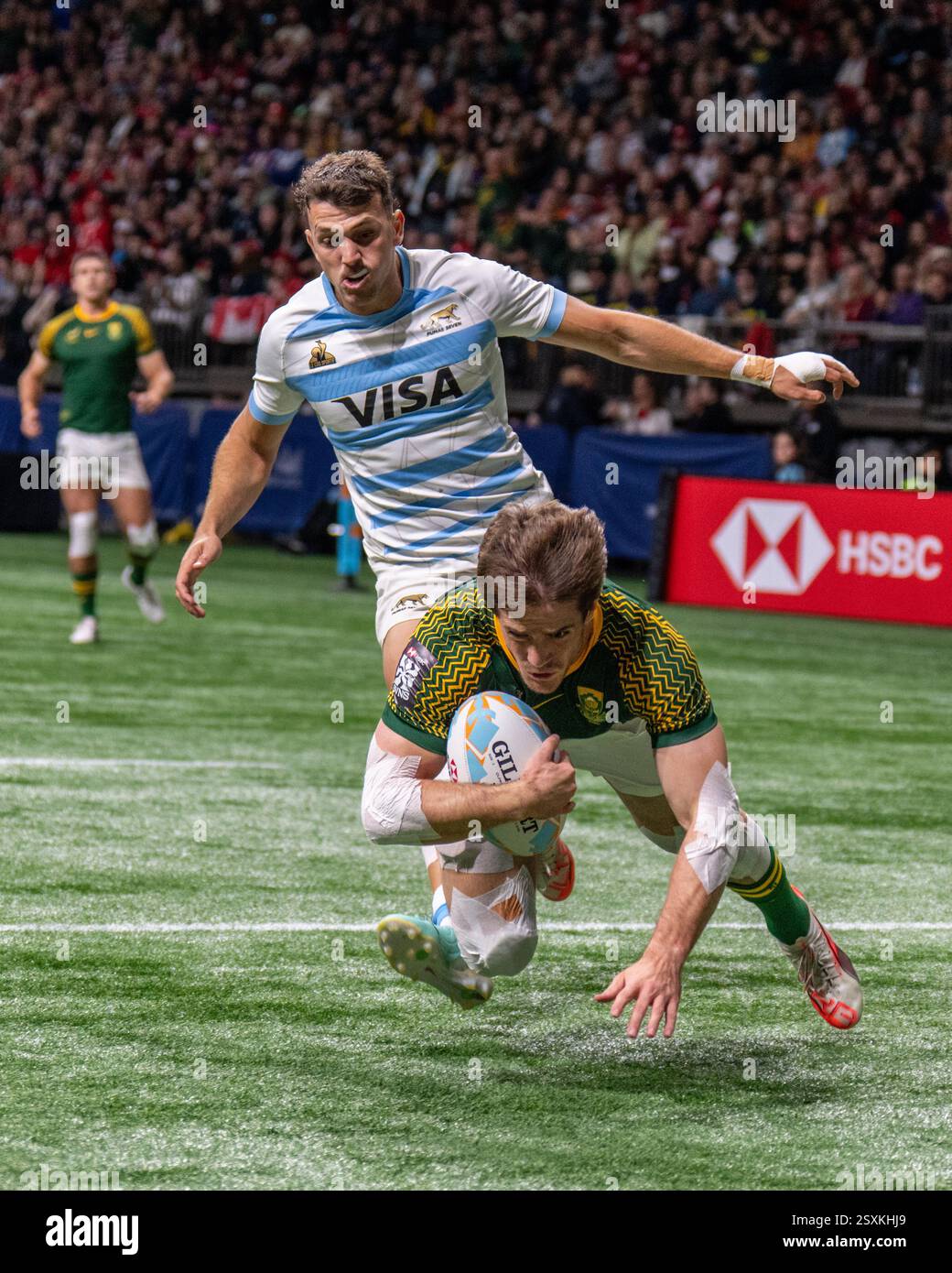 VANCOUVER, CANADA – FEBRUARY 23, 2025: South Africa rugby player QUEWIN ...
