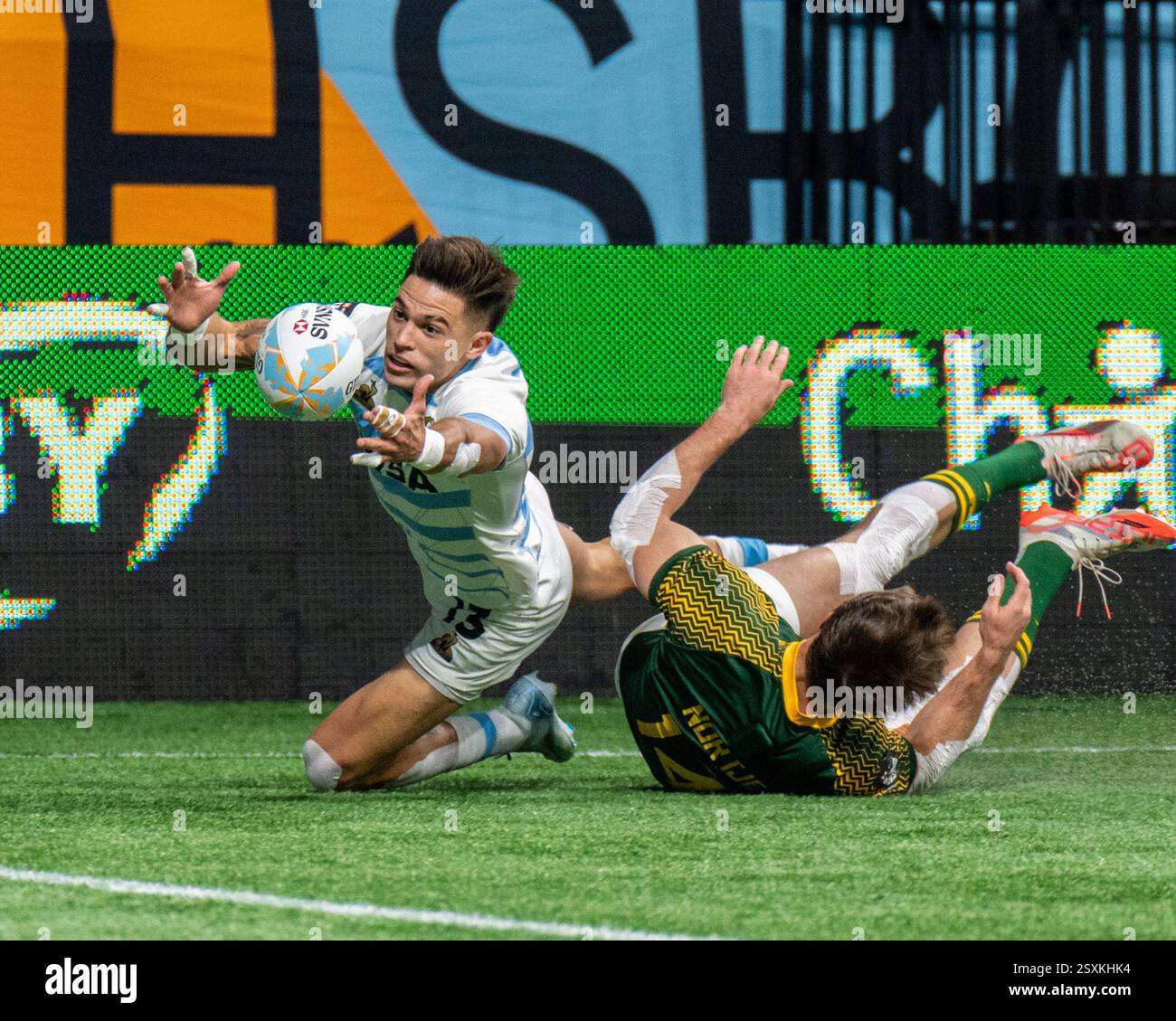 VANCOUVER, CANADA – FEBRUARY 23, 2025: Argentina rugby player MARCOS ...