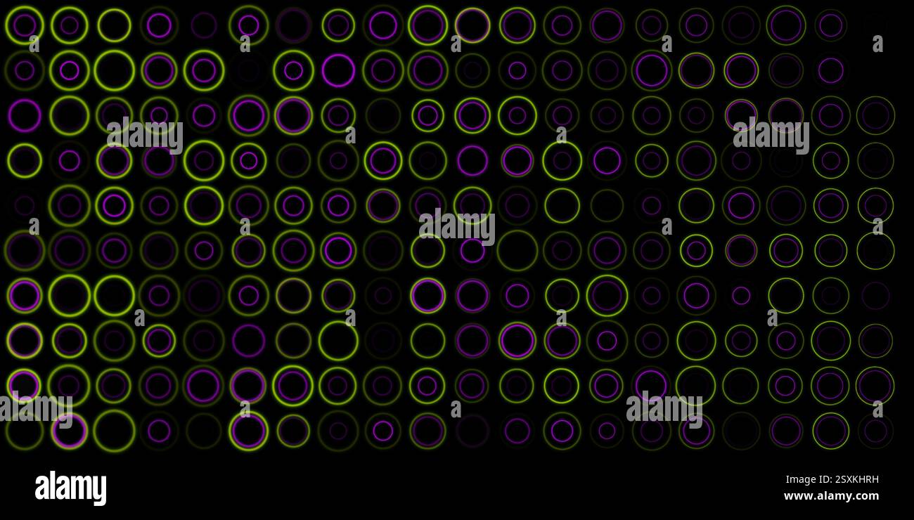 Green violet geometric linear circles abstract futuristic modern ...