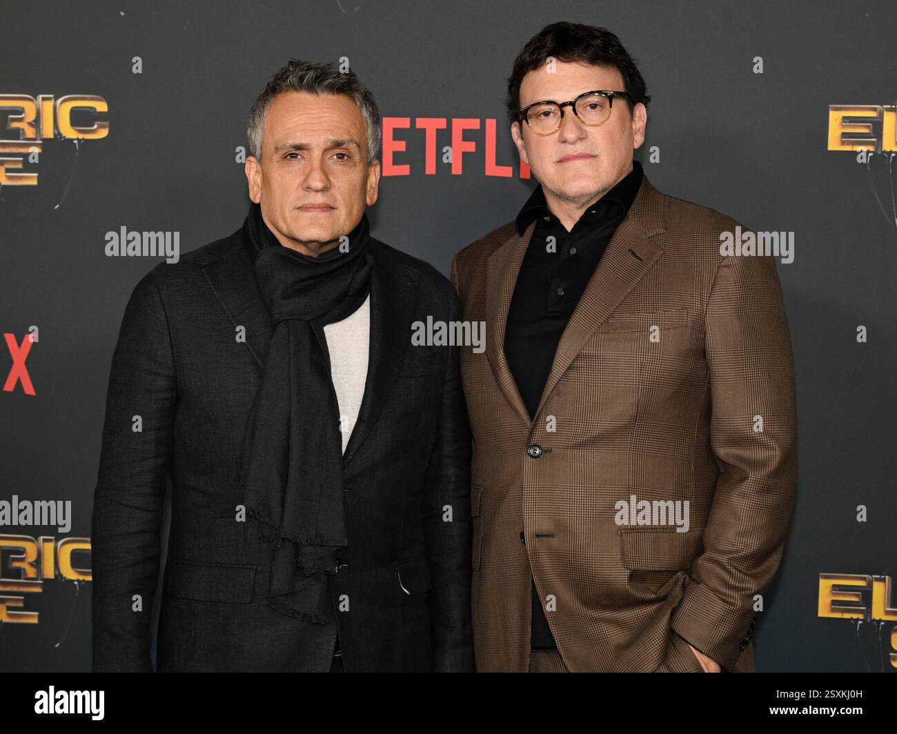 February 24, 2025, Hollywood, California, USA: Anthony Russo and Joe ...