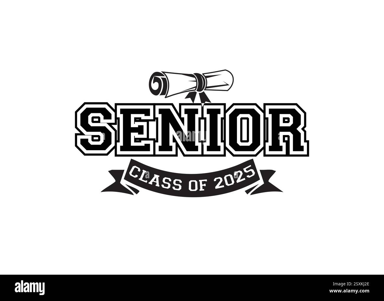 Senior 2025 graduation design Stock Vector Images - Alamy