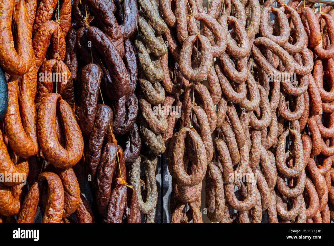 Geräucherte wurstwaren hi-res stock photography and images - Alamy