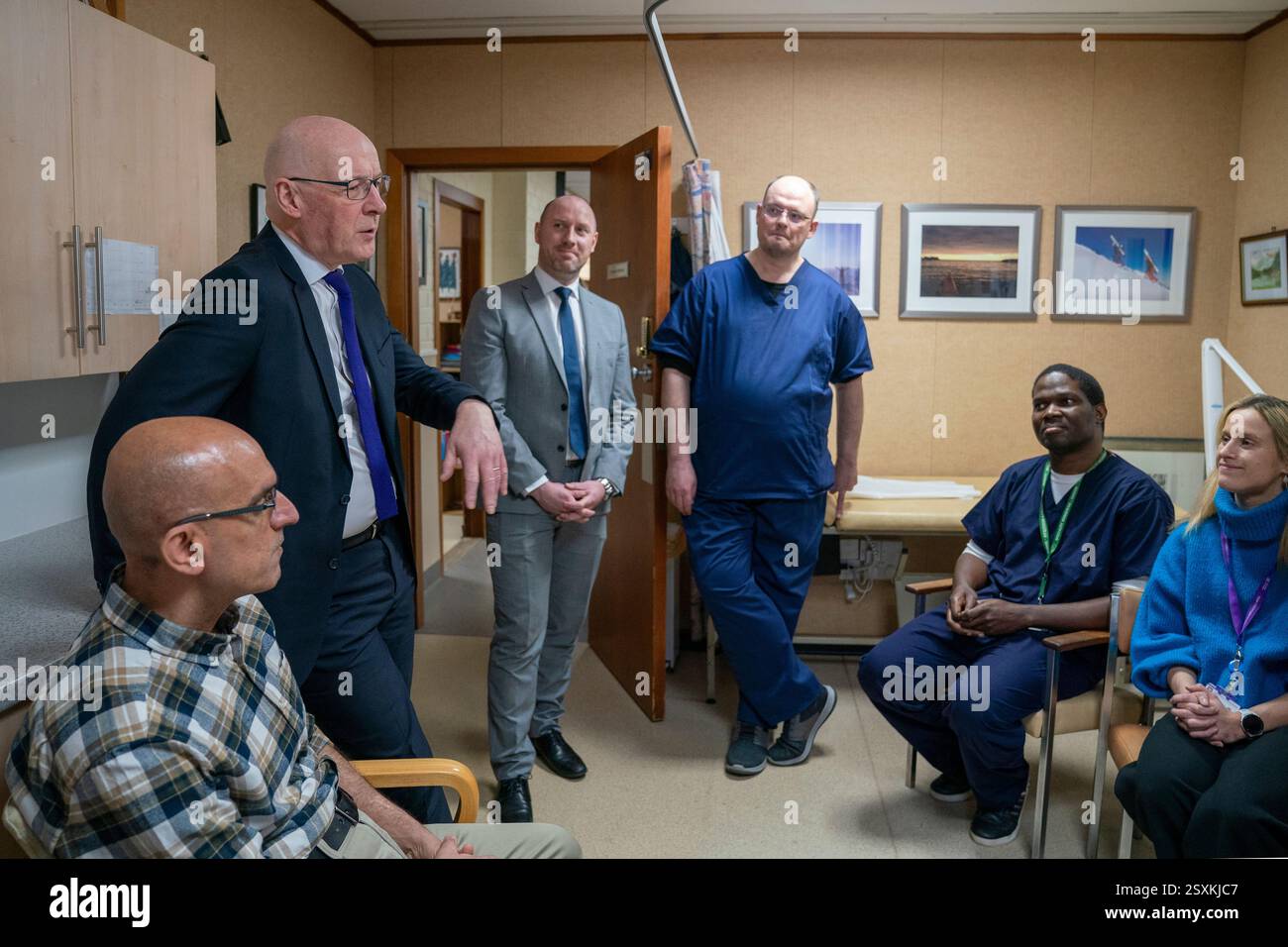 First Minister of Scotland John Swinney with Health Secretary Neil Gray ...