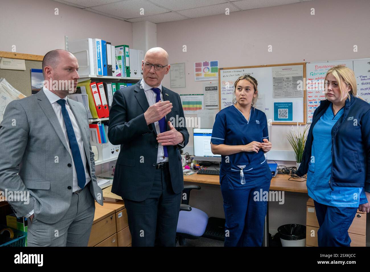 First Minister of Scotland John Swinney with Health Secretary Neil Gray ...