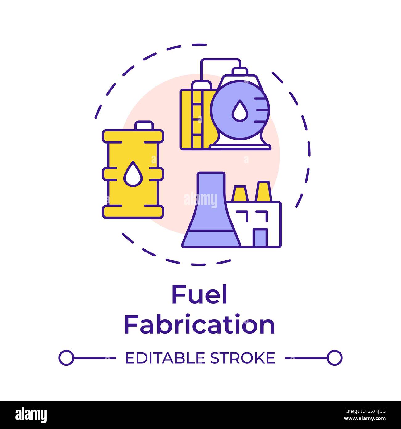 Fuel fabrication multi color concept icon Stock Vector Image & Art - Alamy