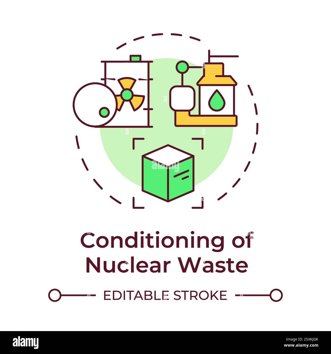 Nuclear waste storage Stock Vector Images - Alamy