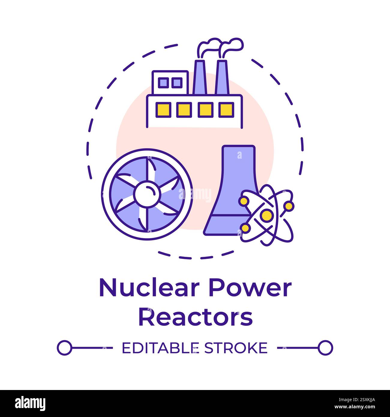 Nuclear power reactors multi color concept icon Stock Vector Image & Art - Alamy
