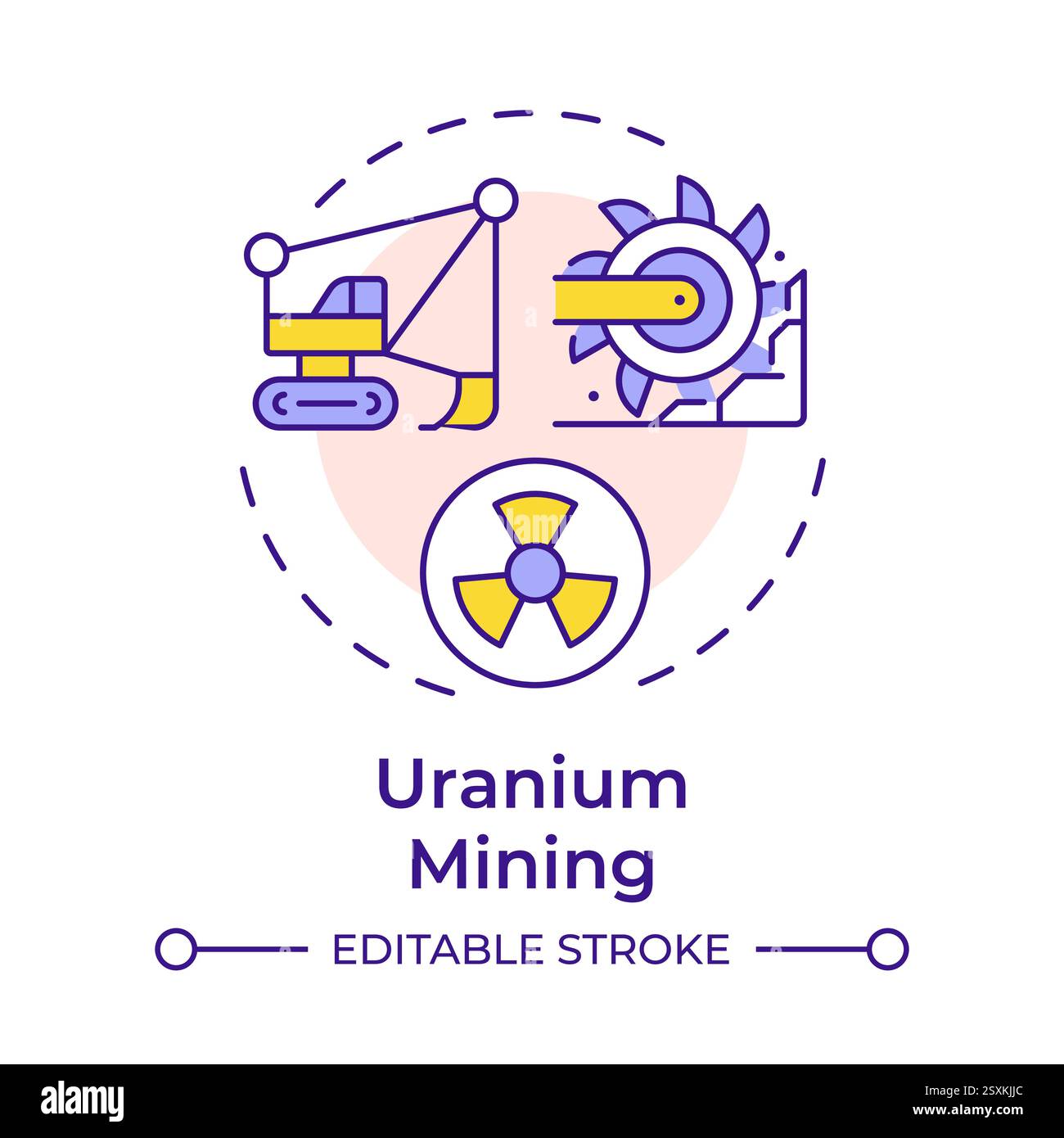 Uranium mining multi color concept icon Stock Vector Image & Art - Alamy