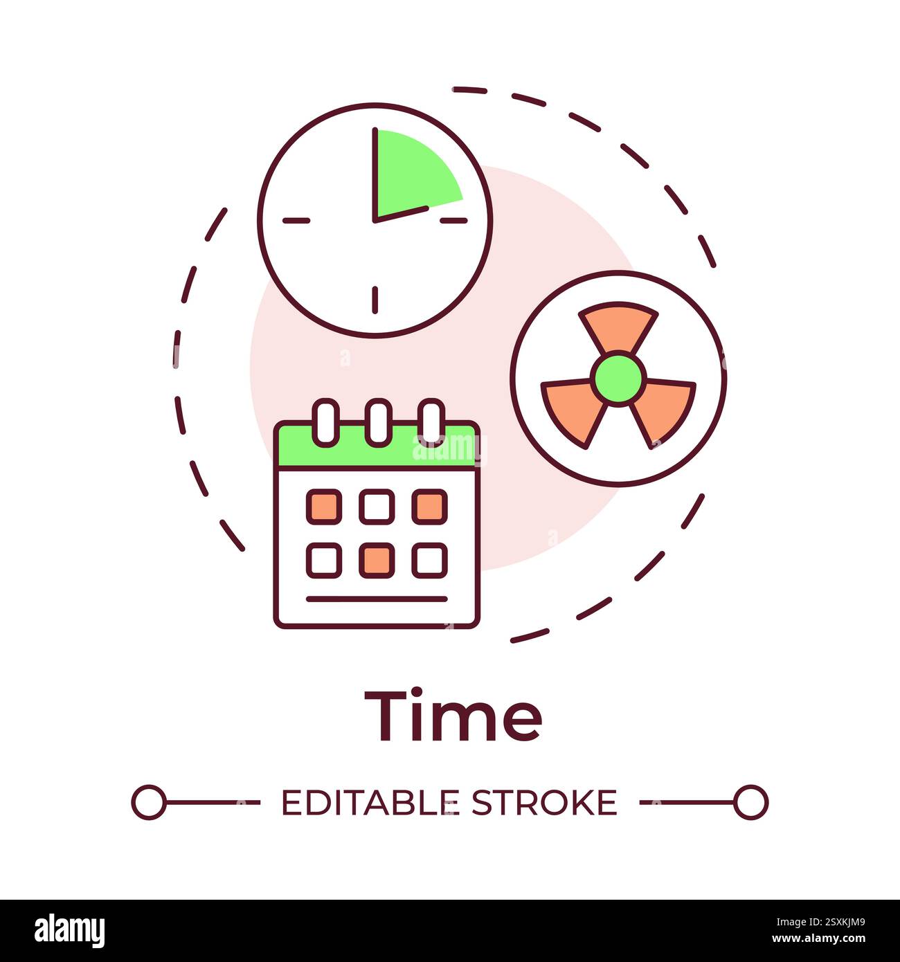 Time principle multi color concept icon Stock Vector Image & Art - Alamy
